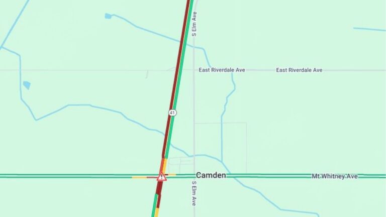 Overturned Truck Blocks Southbound Highway 41 in Fresno County - GV Wire