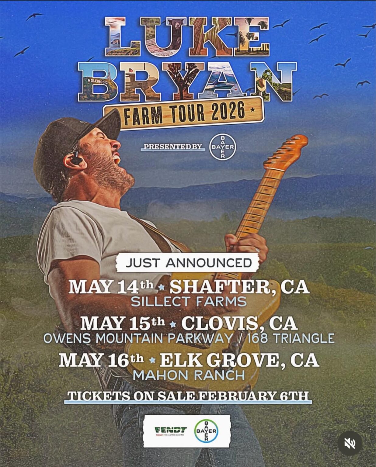 Luke Bryan Returns to Clovis for Farm Tour 2026 - GV Wire