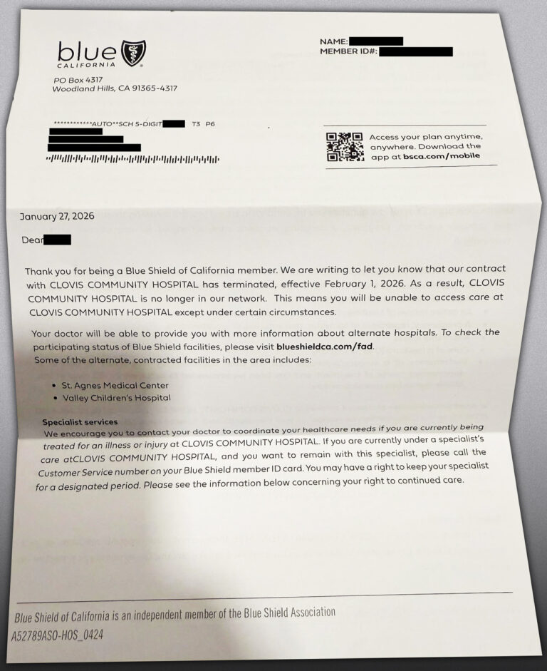 Failed Talks With Community Health Leave Blue Shield Members Without ...