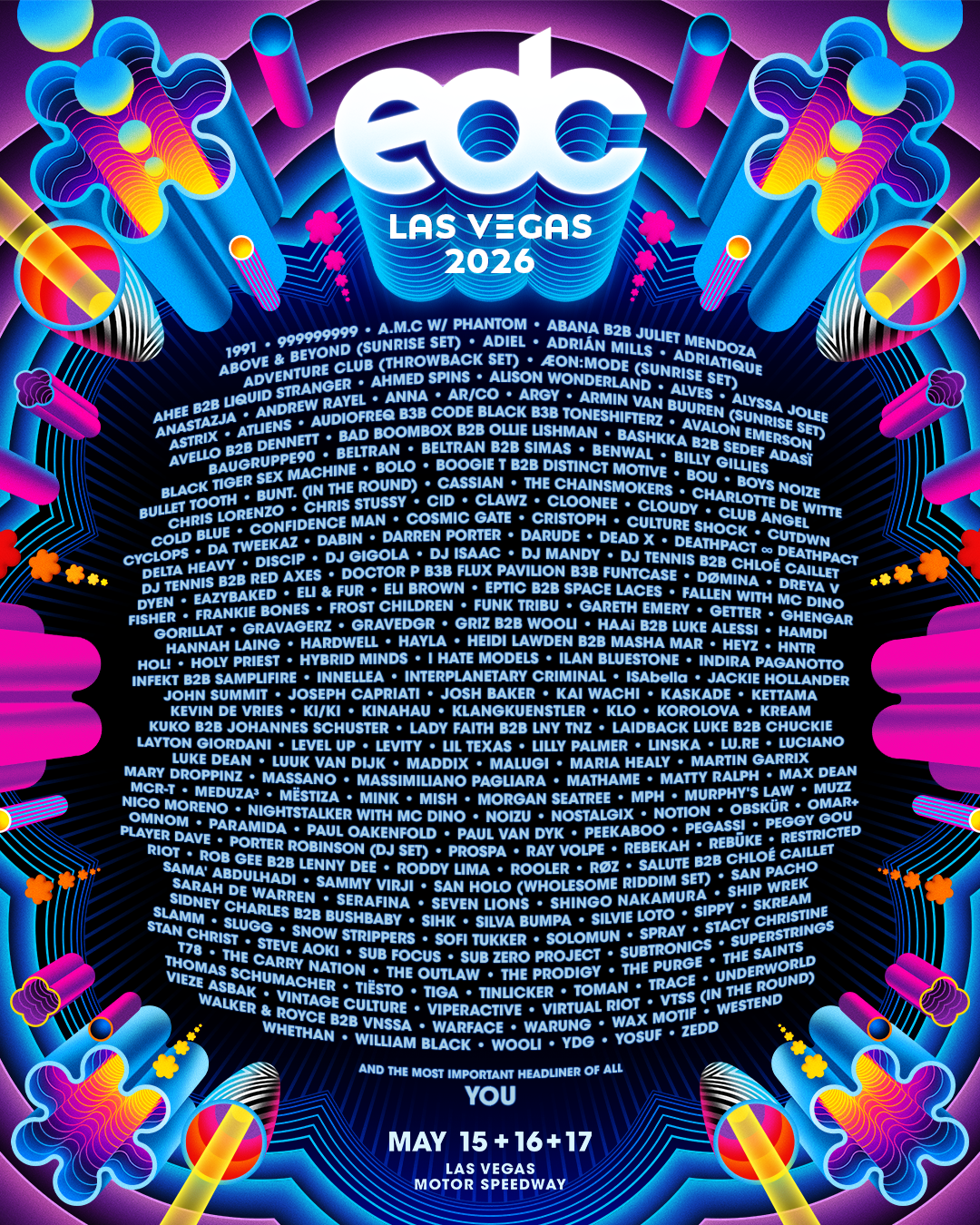 EDC Las Vegas 2026 Reveals Star-Studded Lineup - GV Wire